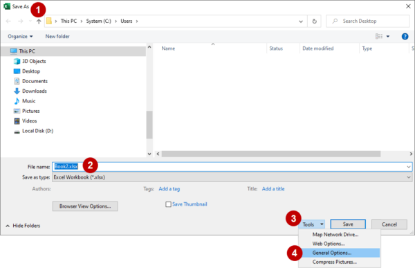 Protect Excel files with open password - How-to Snapshots - Techronology
